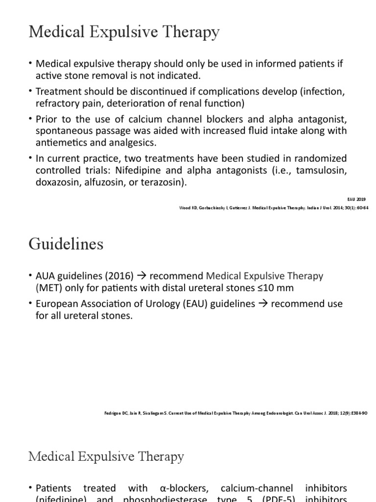 Medical Expulsive Therapy | PDF