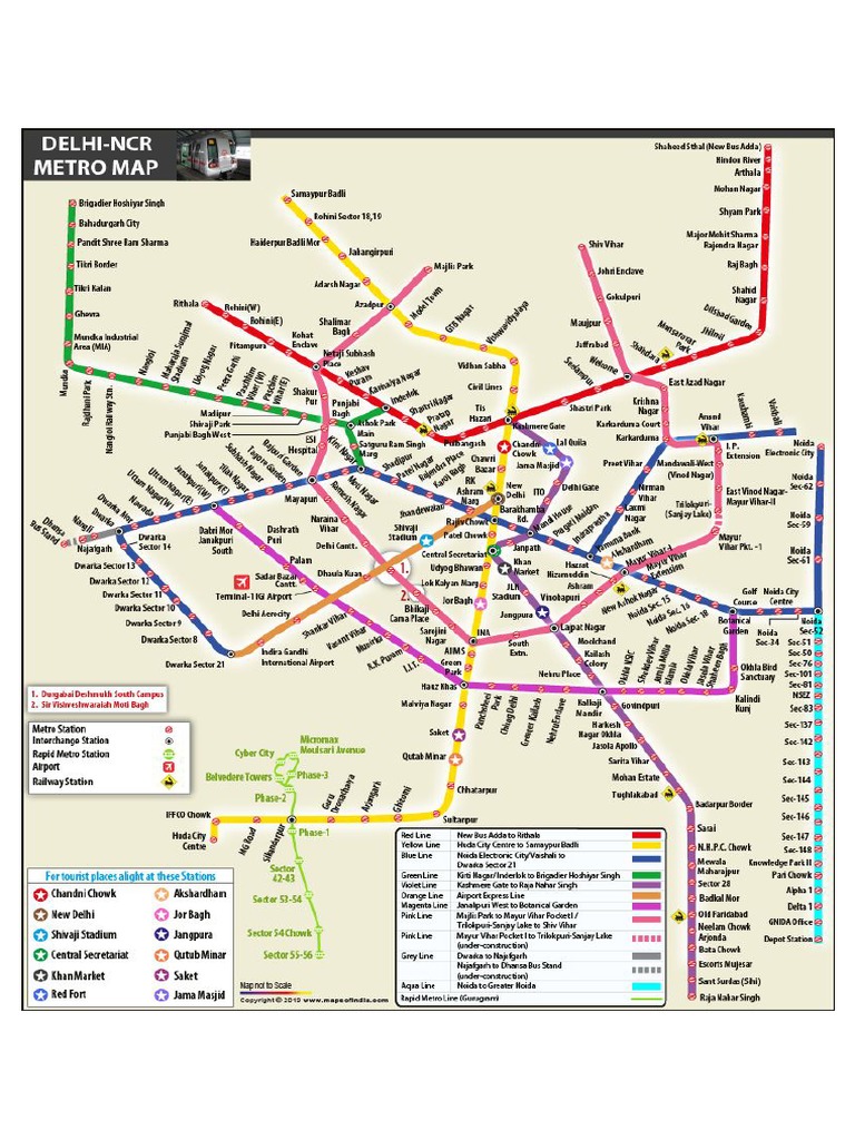 Delhi Metro Map | PDF
