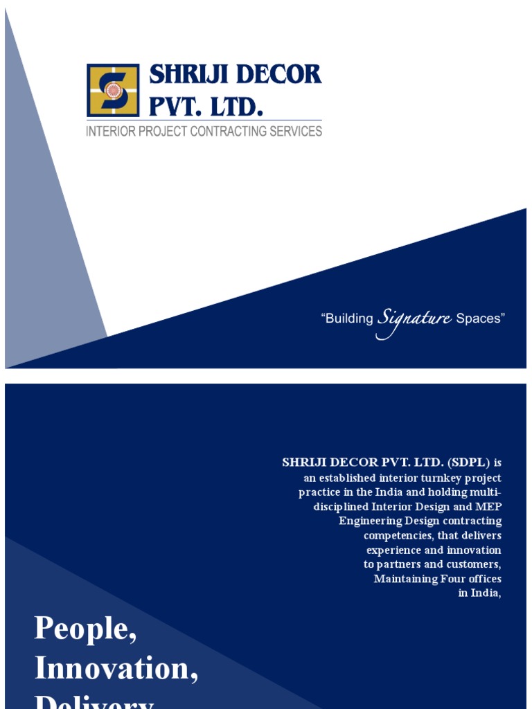 SDPL Co. Profile | PDF | Design | Innovation