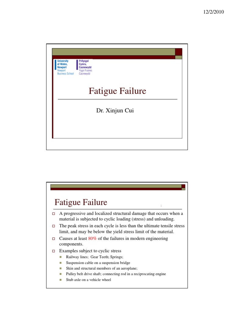 Understanding Fatigue Failure: Causes, Examples, Testing and Design ...