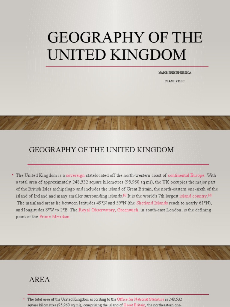 Geography of The United Kingdom: Class: 9Th C | PDF | United Kingdom ...