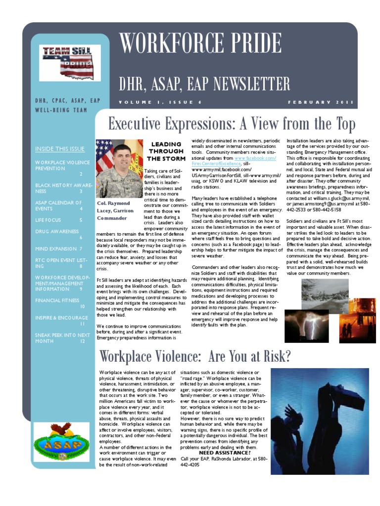 February Workforce Pride Newsletter | PDF | Substance Abuse | Violence