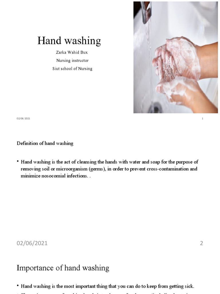 Hand Washing | PDF | Hand Washing | Public Health
