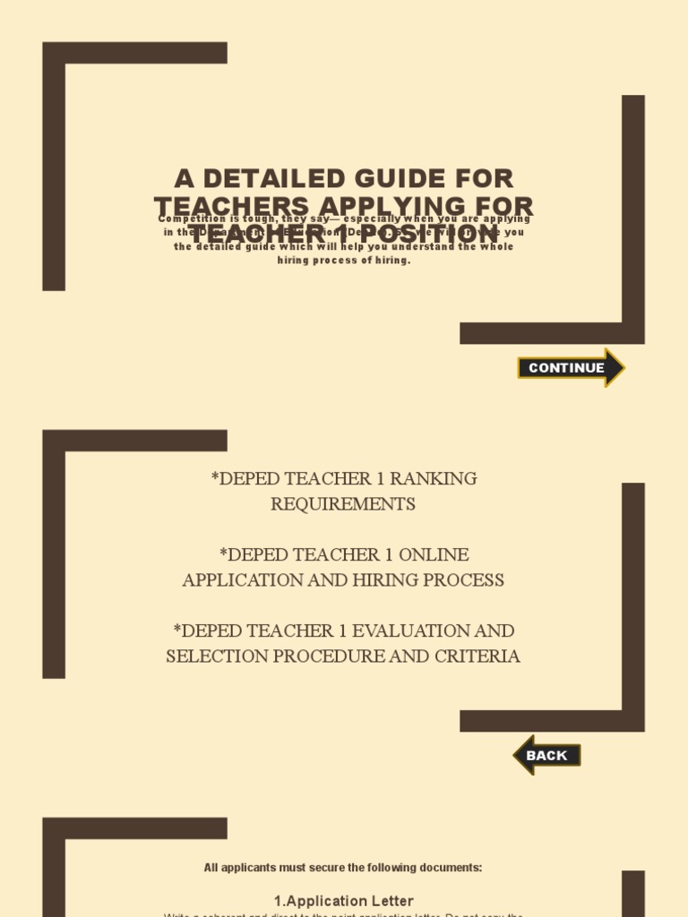 DepEd Online Application Process | PDF | Interview | Teachers