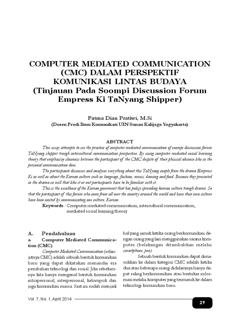 Computer Mediated Communication CMC Dala | PDF