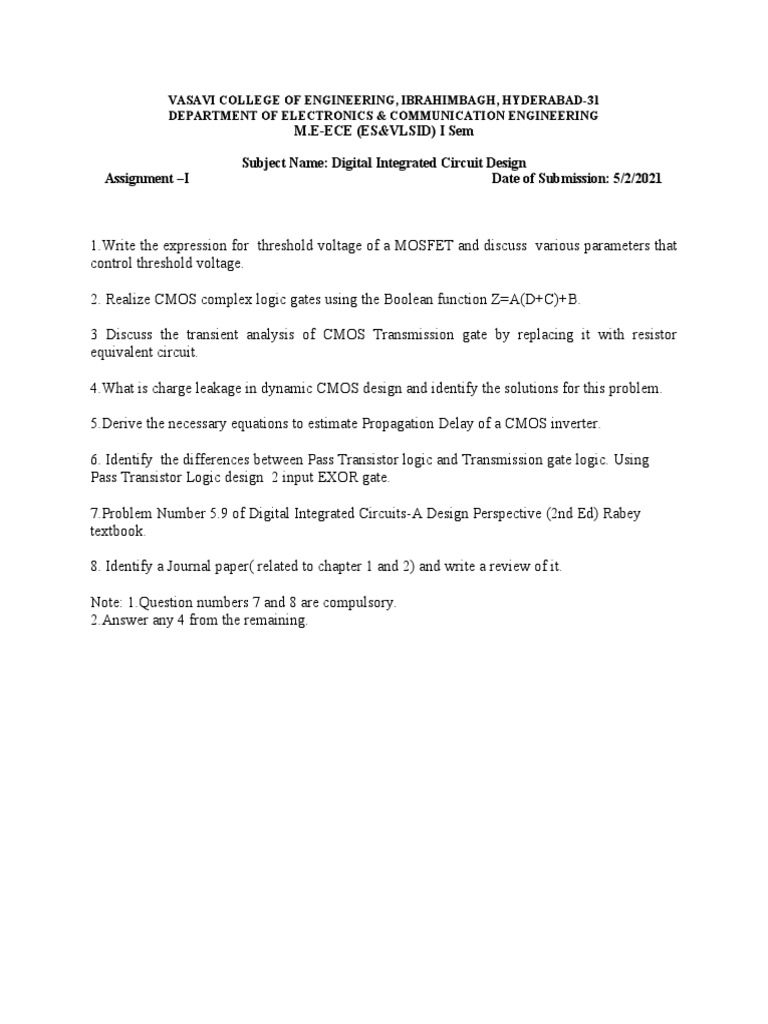 DICD Assignment 1 | PDF | Computers
