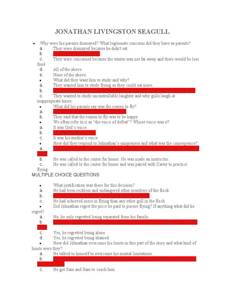 Jonathan Livingston Seagull | PDF