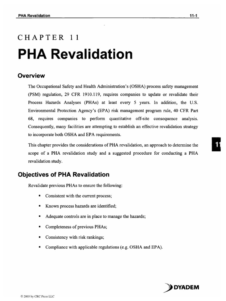 PHA Revalidation | PDF | Safety | Occupational Safety And Health