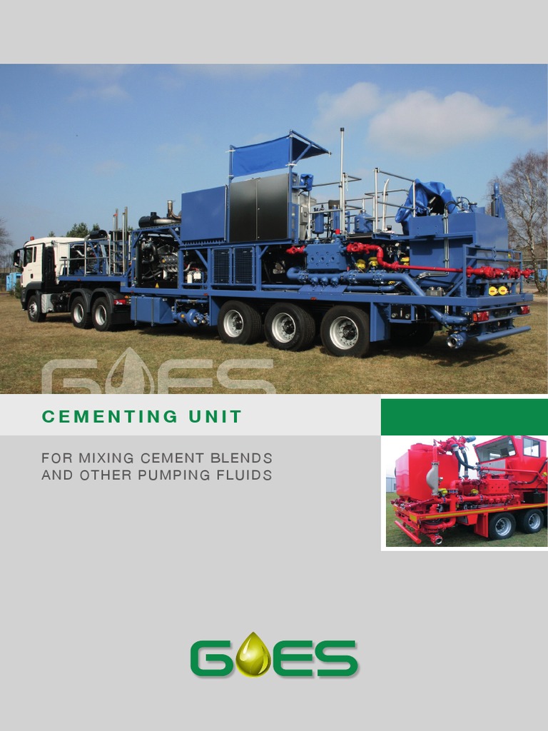 Cementing Unit: For Mixing Cement Blends and Other Pumping Fluids | PDF ...