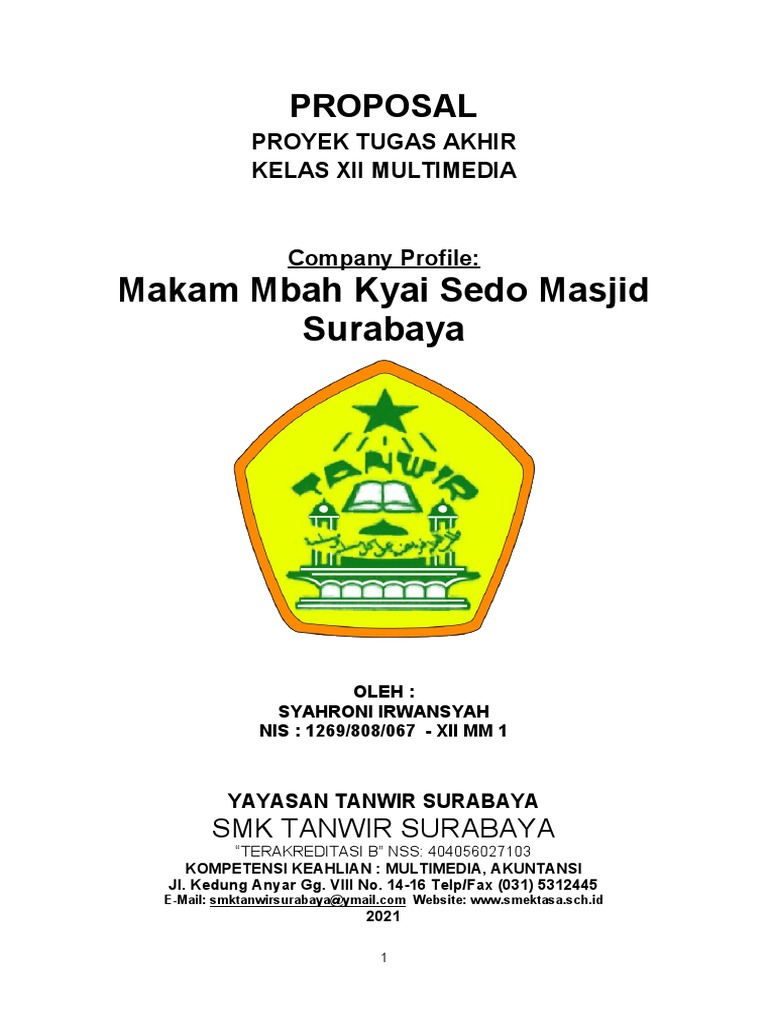 Syahroni Proposal | PDF