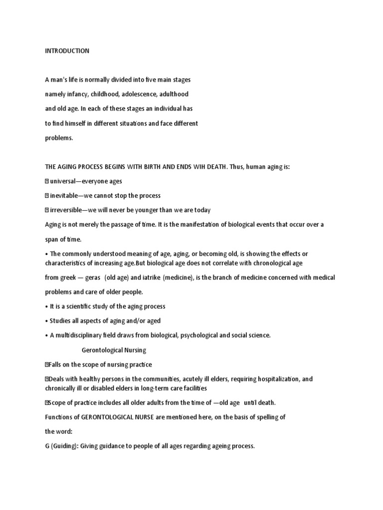 Care For Older Adults | PDF | Ageing | Gerontology