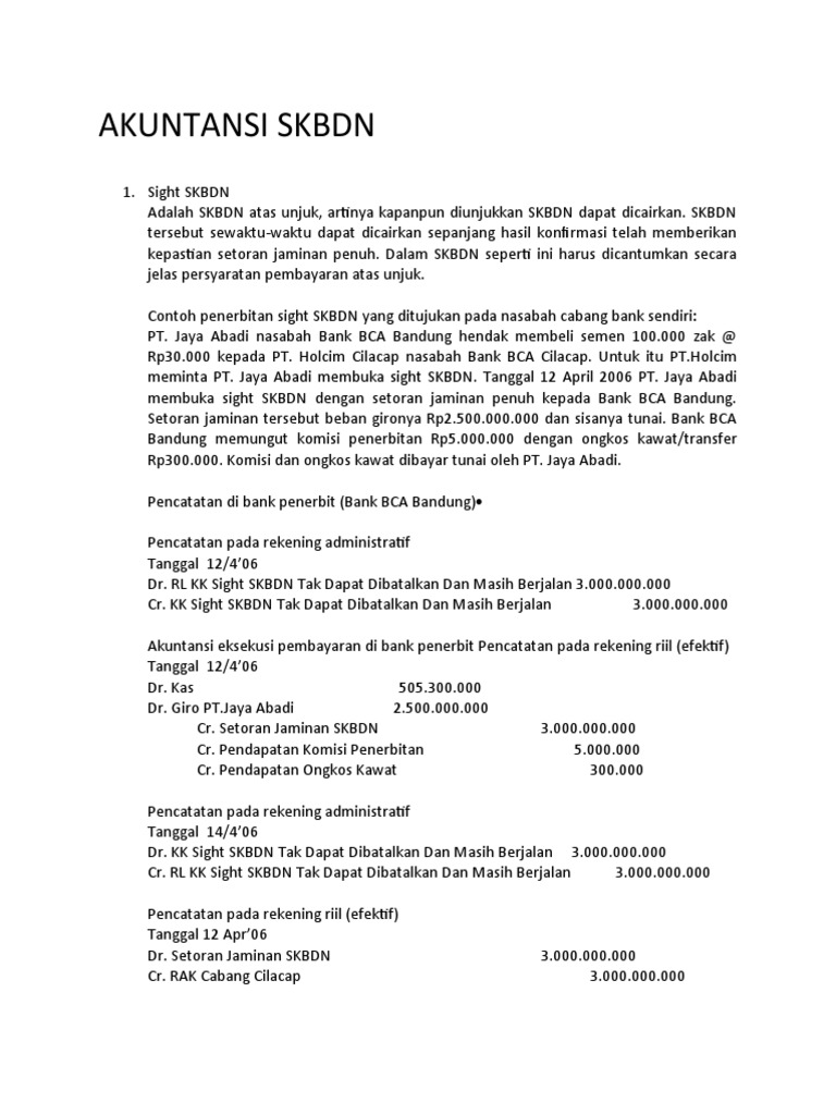 6.1. Akuntansi SKBDN | PDF