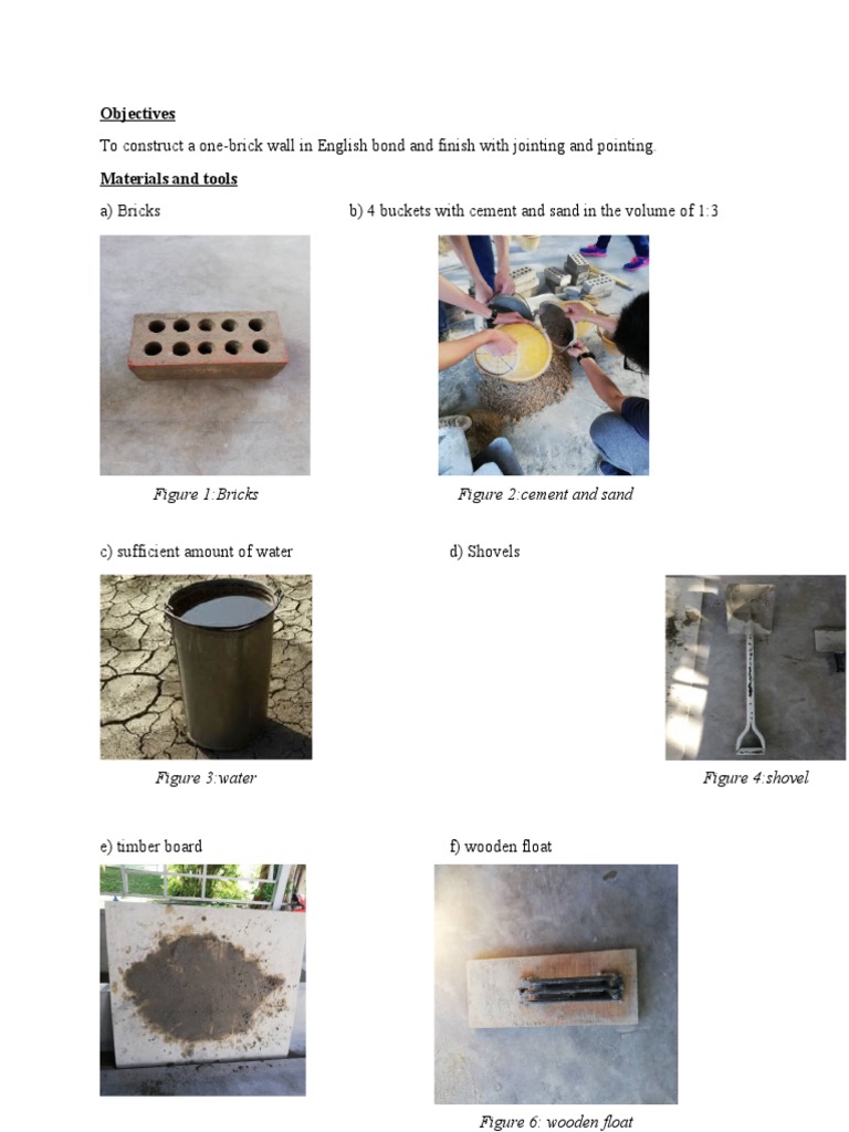 Brick Lab-2 English Bond | Download Free PDF | Brick | Masonry
