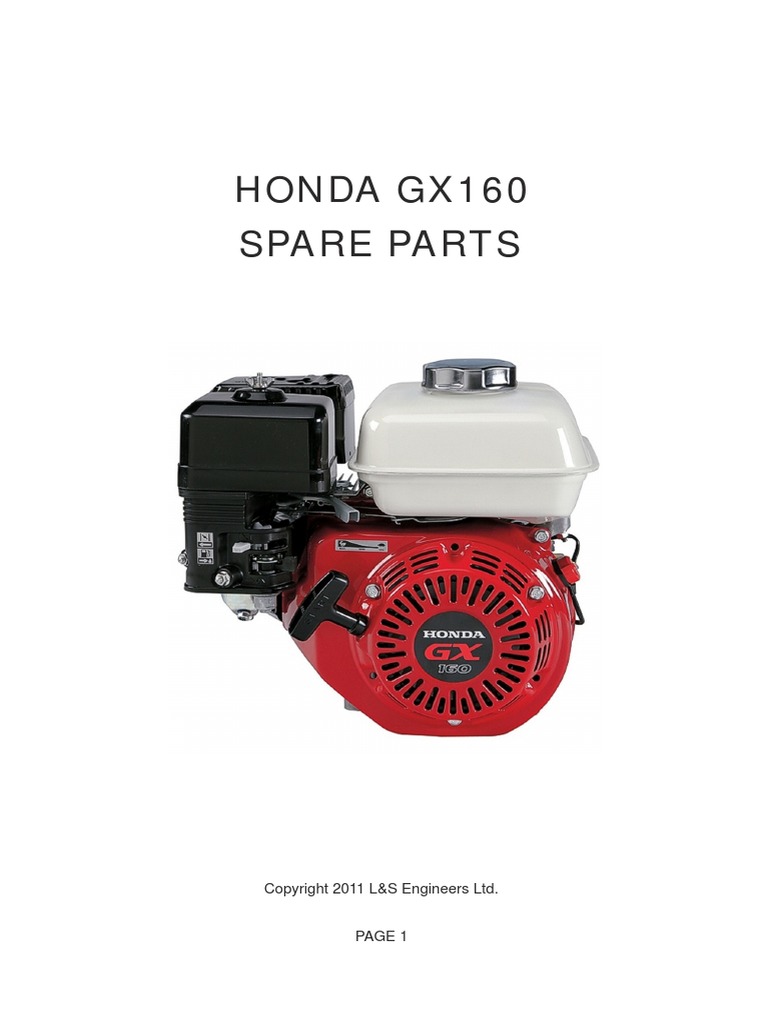 Gx160 Parts Manual | PDF | Piston | Ignition System