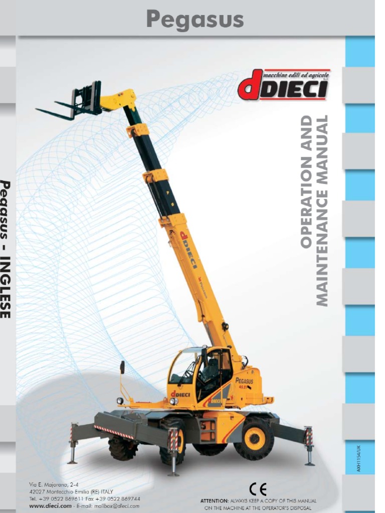 Dieci Pegasus 45.19, Pegasus 40.17, Pegasus 60.16, Pegasus 70.11 ...