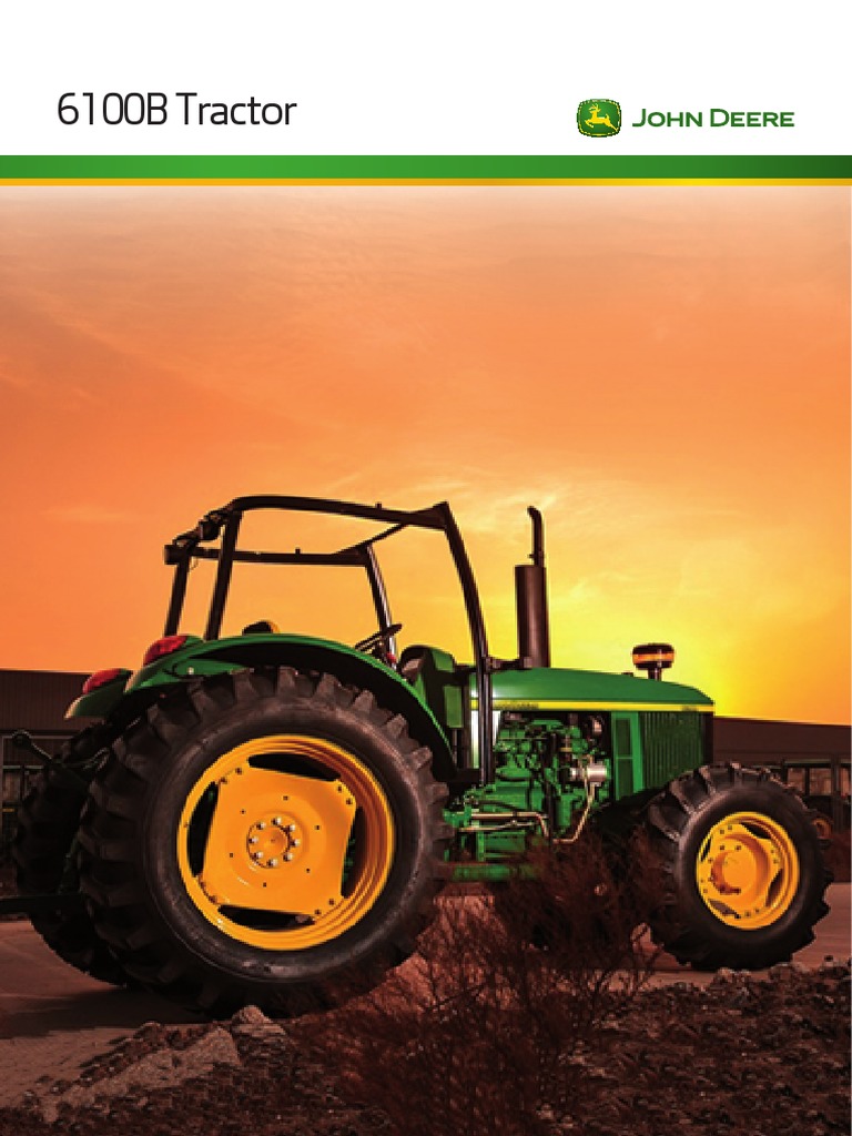 John Deere 6100B Tractor Specifications | PDF | Tractor | Transport