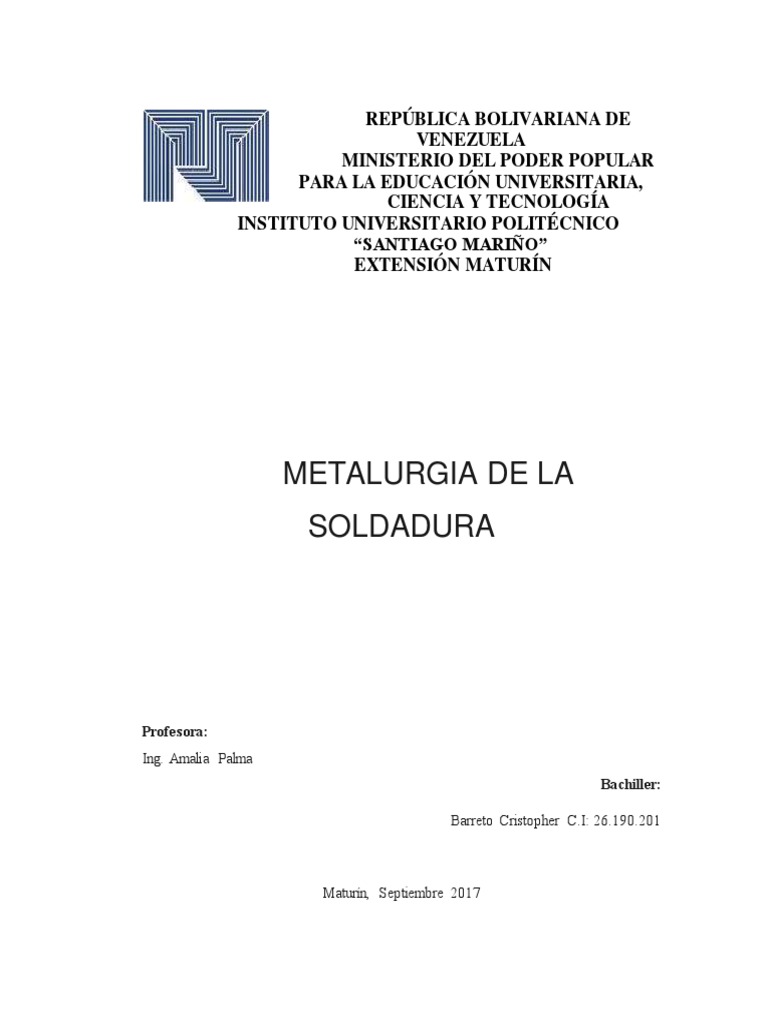 3 Metalurgia de La Soldadura | PDF | Acero | Soldadura