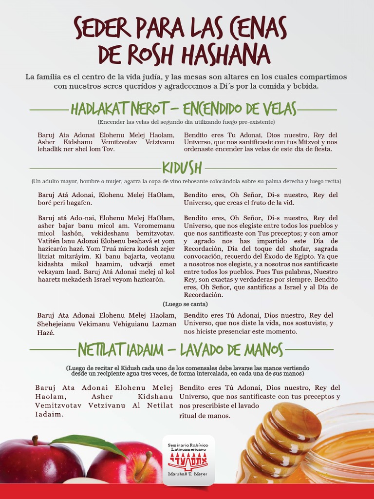 Rosh Hashana Seder 2017 | PDF | Comportamiento judío y experiencia ...