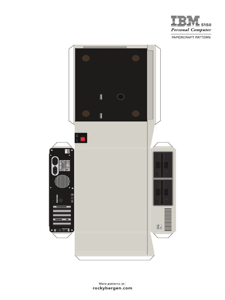 IBM 5150 Papercraft Ver1 | PDF