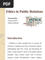 PRSA Code of Ethics Overview | PDF | Public Relations | Profession