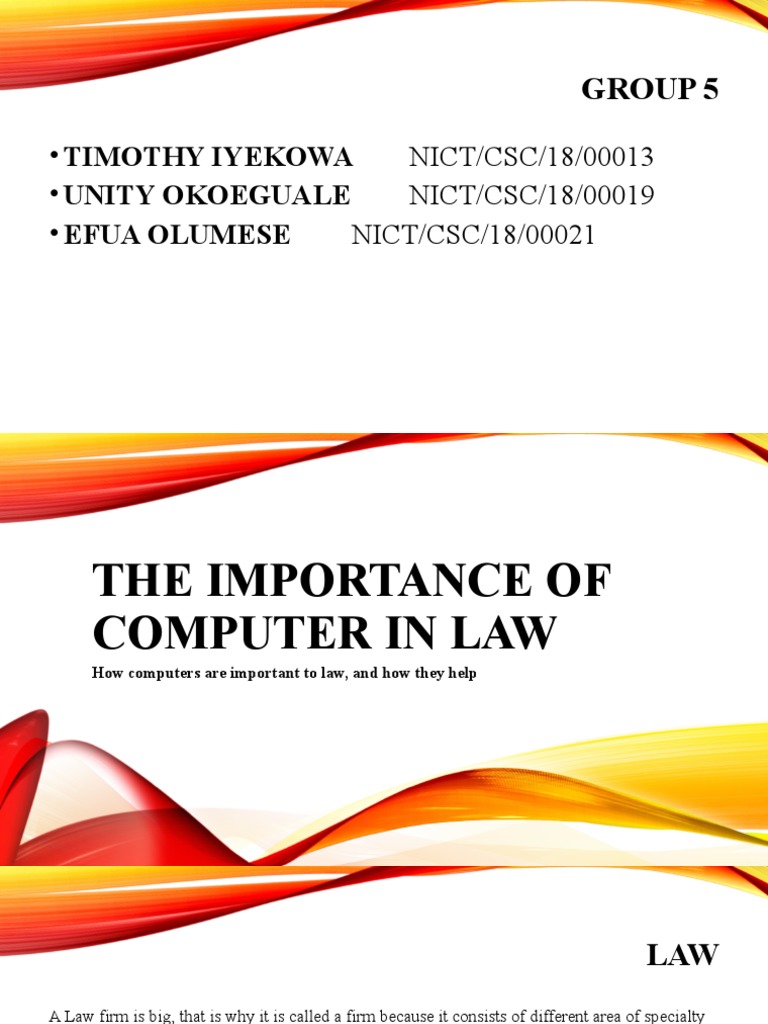 The Important of Computer in Law | PDF | Lawyer | Discovery (Law)