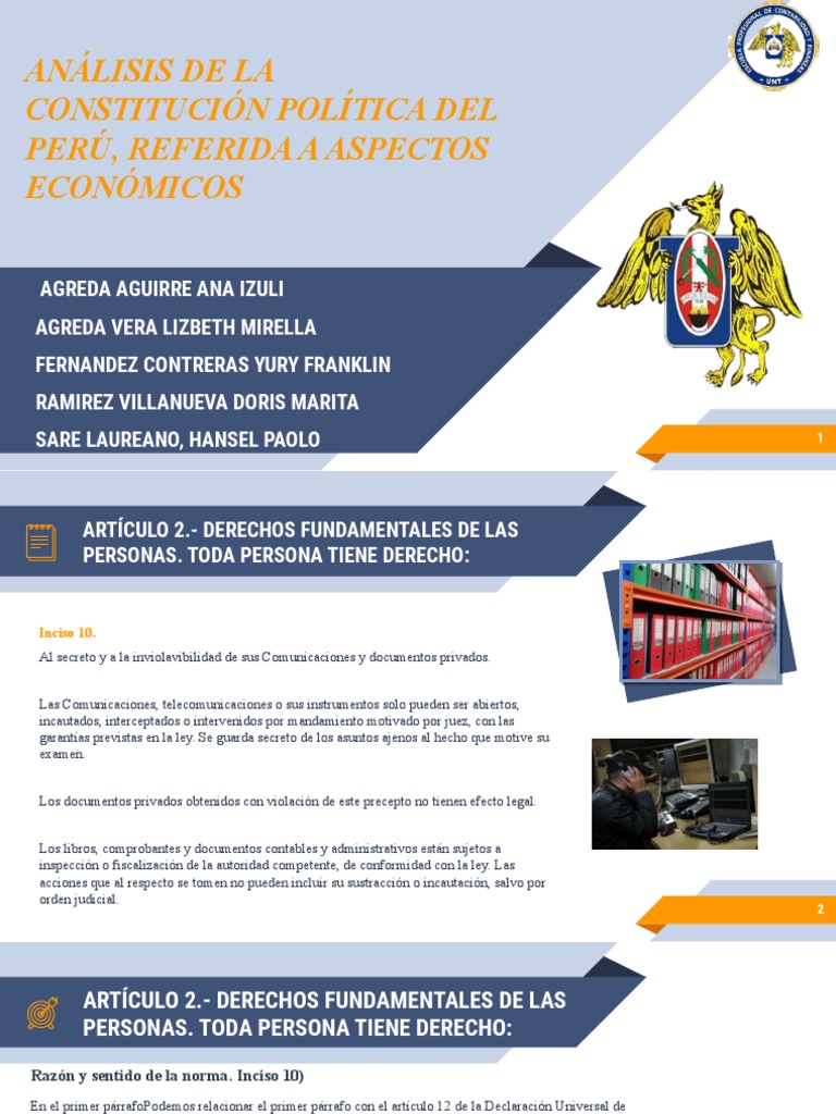 Analisis Articulos de La CPP | PDF | Monopolio | Derecho laboral
