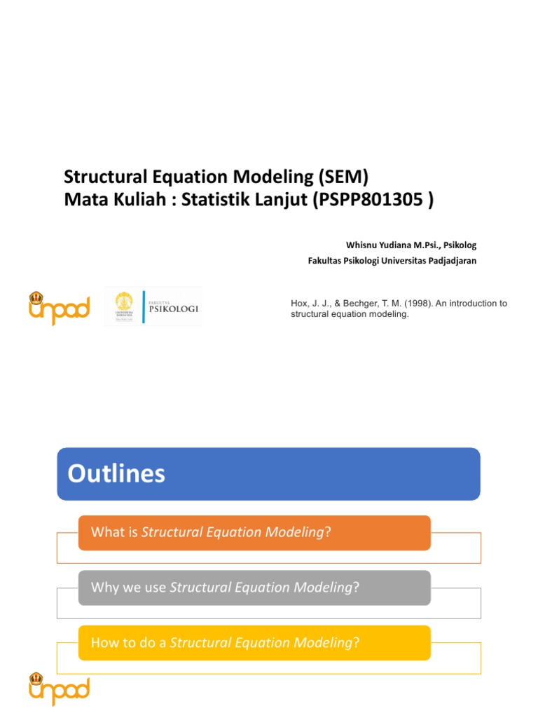 Structural Equation Model | PDF | Structural Equation Modeling | Factor ...