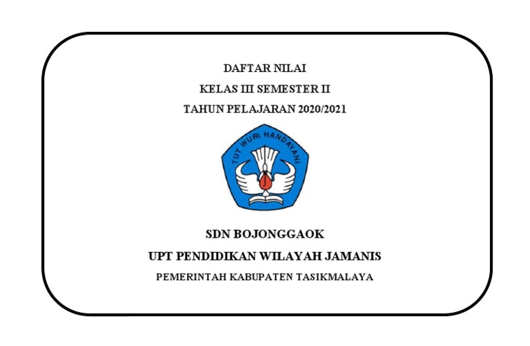 Cover Daftar Nilai | PDF