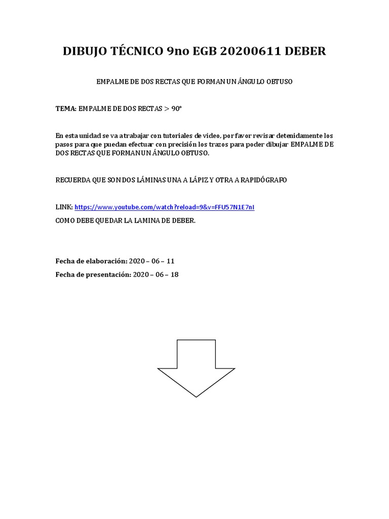 DIBUJO TÉCNICO 9no EGB 20200611 DEBER | PDF