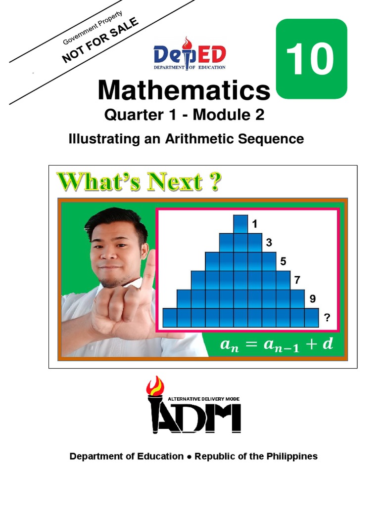 Math10 - q1 - Mod2 - Illustrating An Arithmetic Sequence - v3 | PDF | Educational Assessment ...