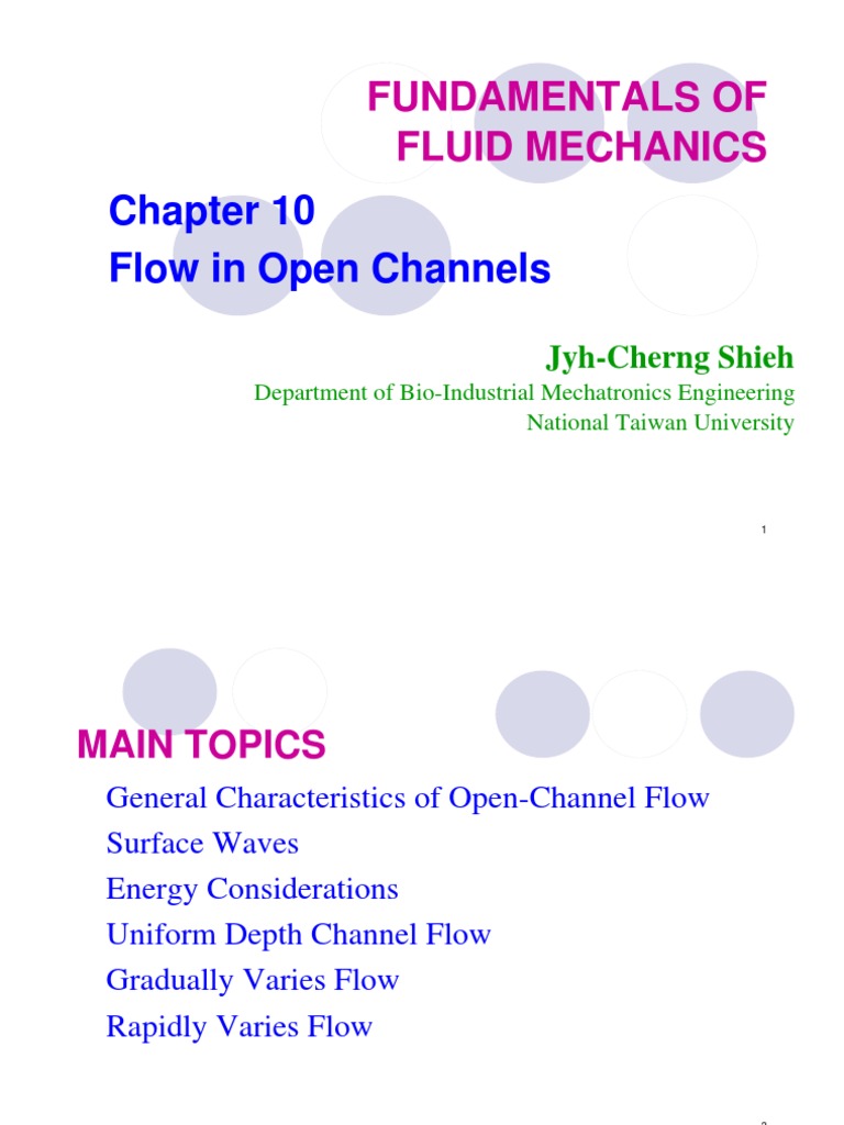 Open Channel Flow | PDF | Waves | Fluid Dynamics