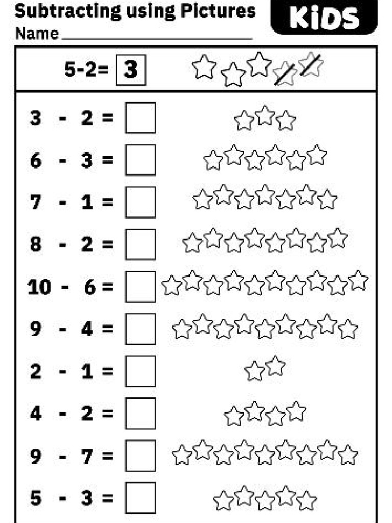 Math Kids - Add, Subtract, Count, and Learn Worksheet | PDF