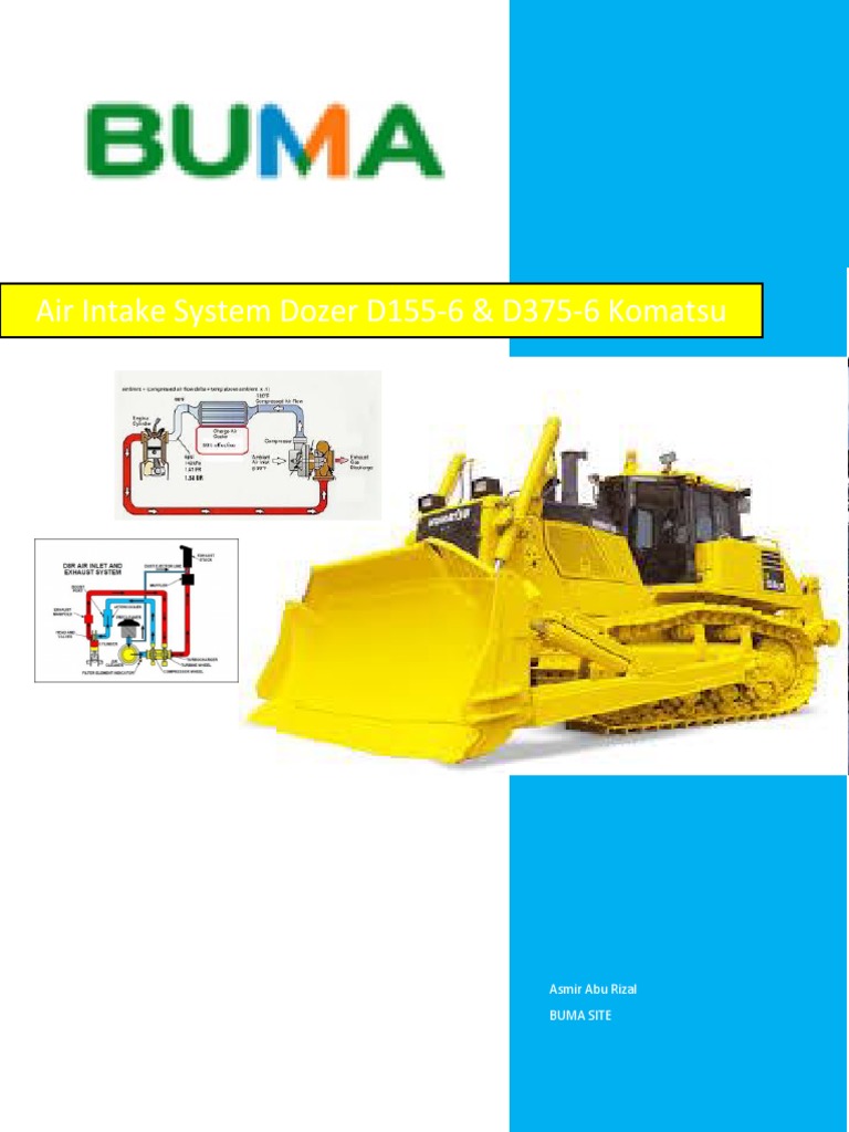 Air Intake System Dozer Komatsu D155-6 & D375A-6R | PDF