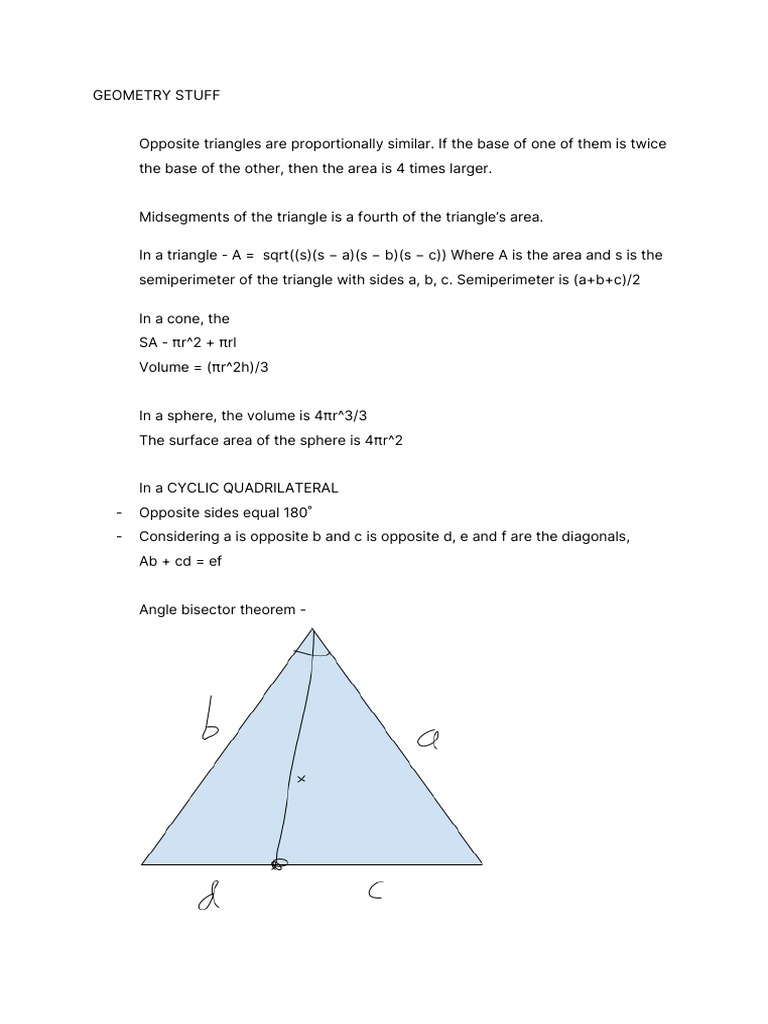AMC Training Sheet | PDF | Symmetry | Area