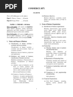 Class 11 BST Notes | PDF | Business | Partnership