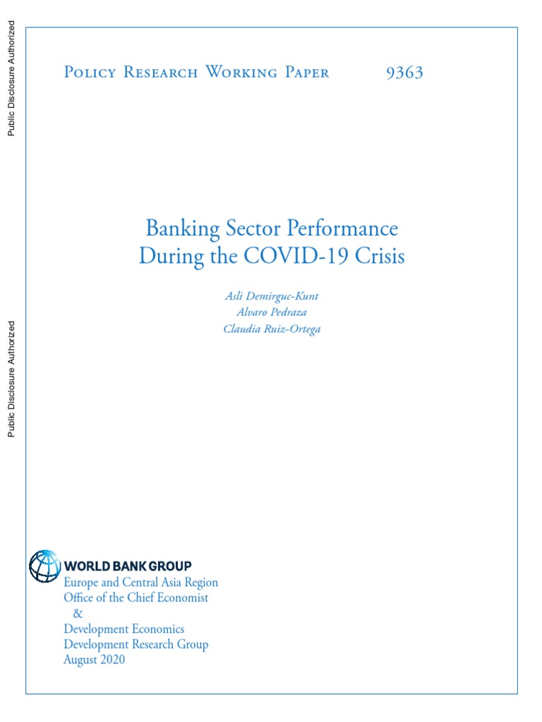Banking Sector Performance During The COVID 19 Crisis | PDF | Market ...