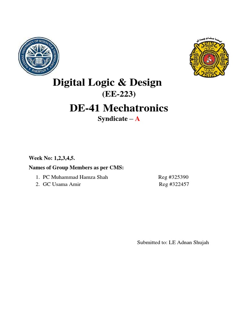 DLD 5 Lab Reports | PDF | Logic Gate | Digital Electronics