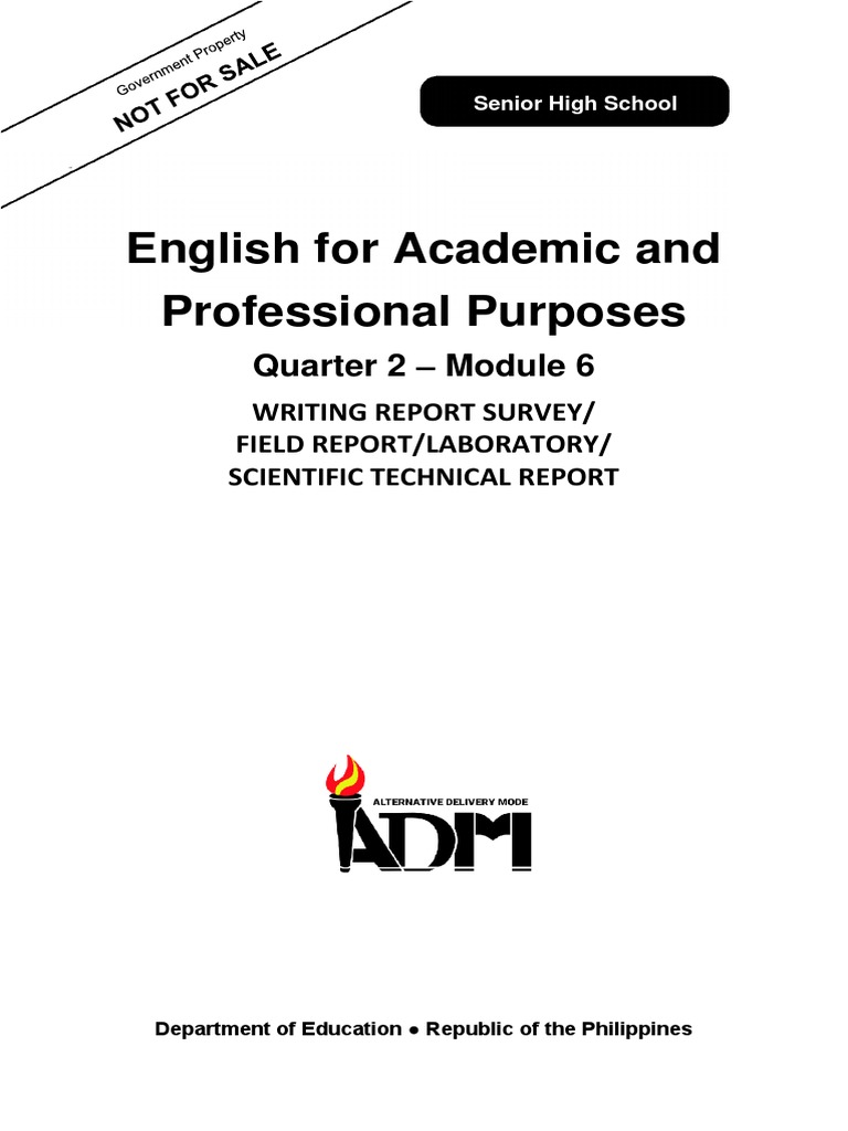 Eapp Quarter 2 Module 6 | PDF | Survey Methodology | Question