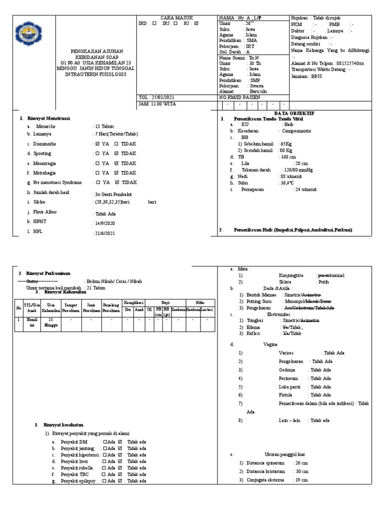 Soap Kehamilan TM Ii PKK Ii | PDF