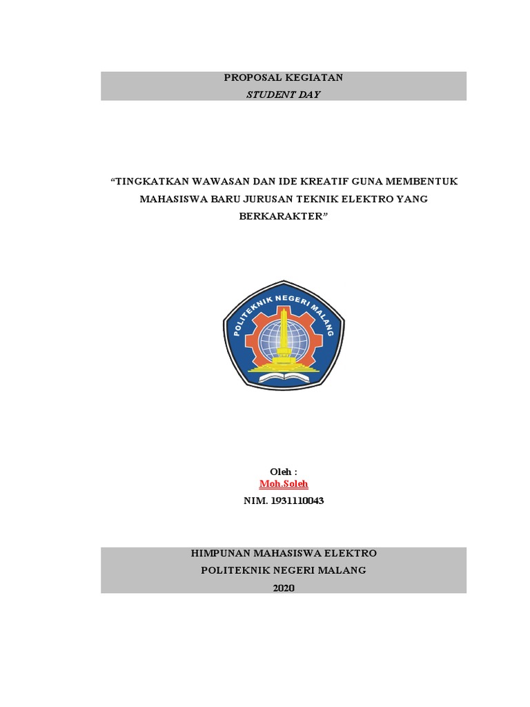 Proposal Kegiatan HMJ | PDF