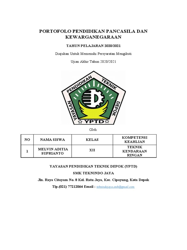Fotofolio PKN Revisi | PDF