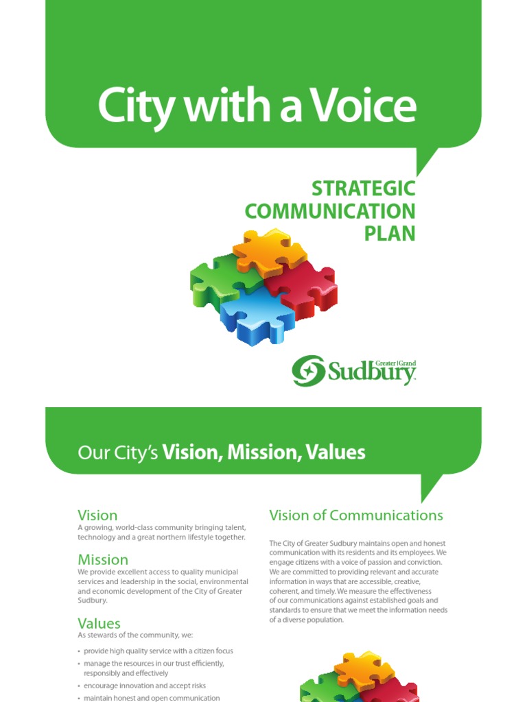 05 - City With A Voice - Strategic Communication Plan | PDF | Strategic ...