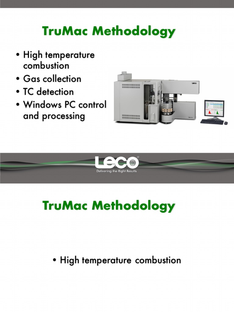 Leco Trumac Cns | PDF | Combustion | Nitrogen