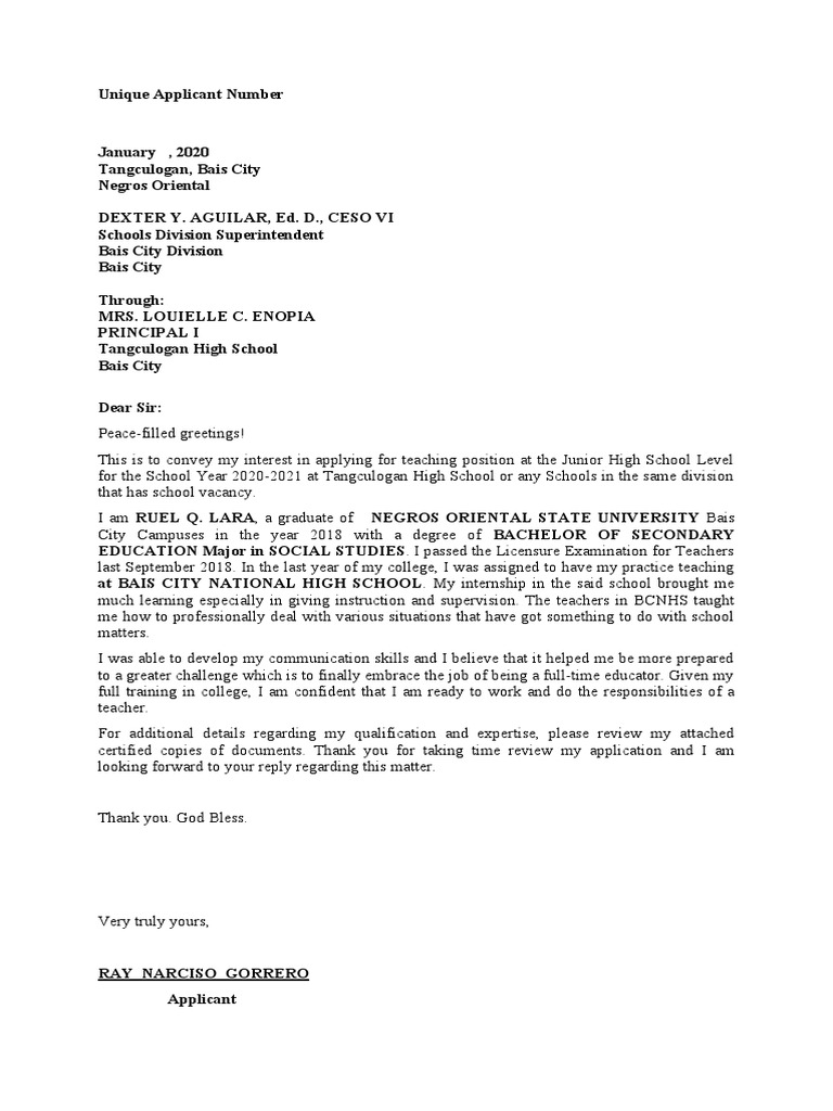 Letter Intent Ruel 1 1 | PDF