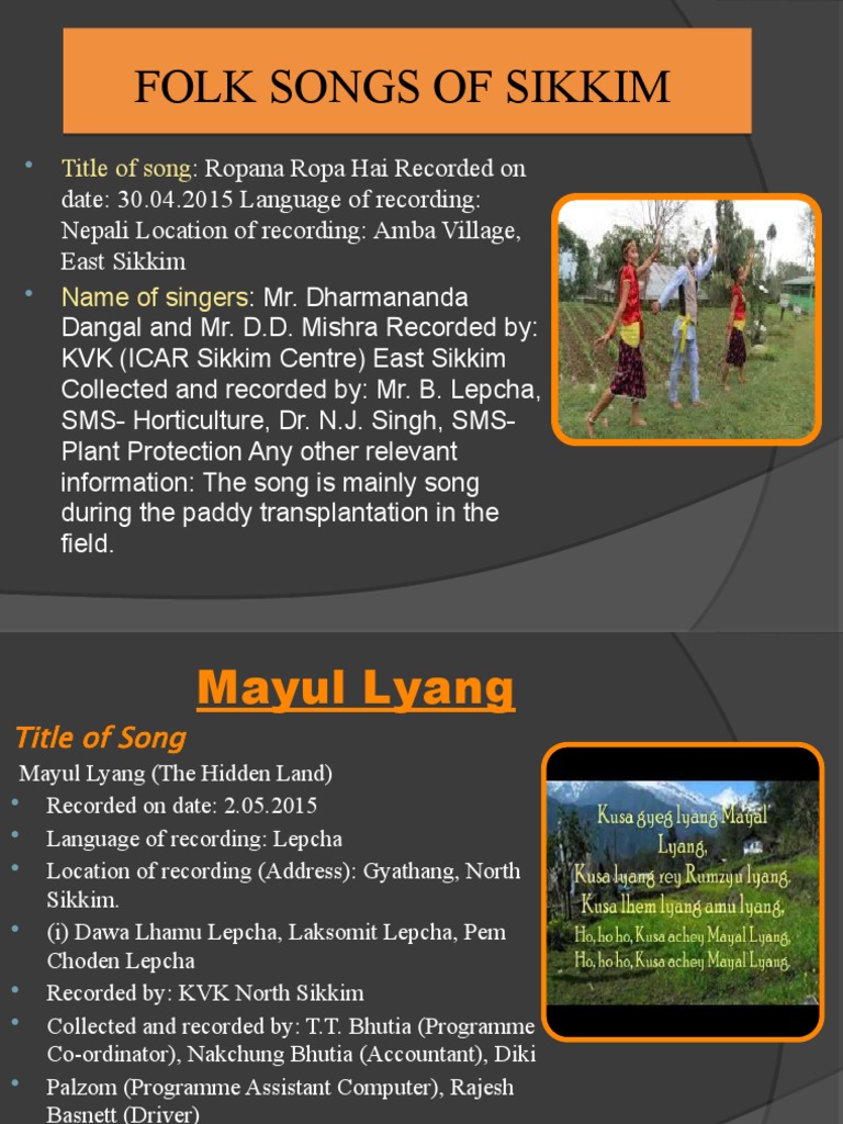 Folk Songs of Sikkim Folk Songs of Sikkim | PDF | Sikhism