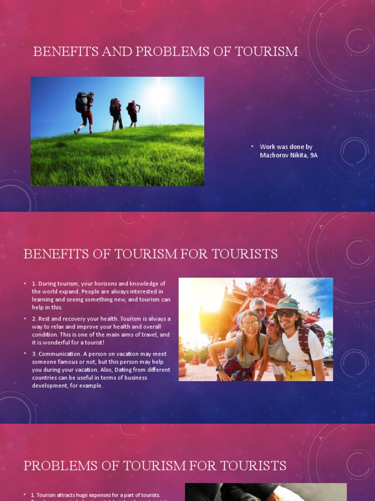 Benefits and Problems of Tourism | PDF | Tourism | Tourism And Leisure