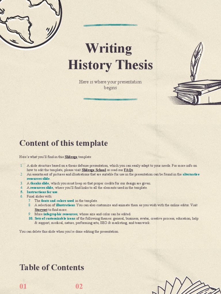 Writing History Thesis: Here Is Where Your Presentation Begins | PDF ...