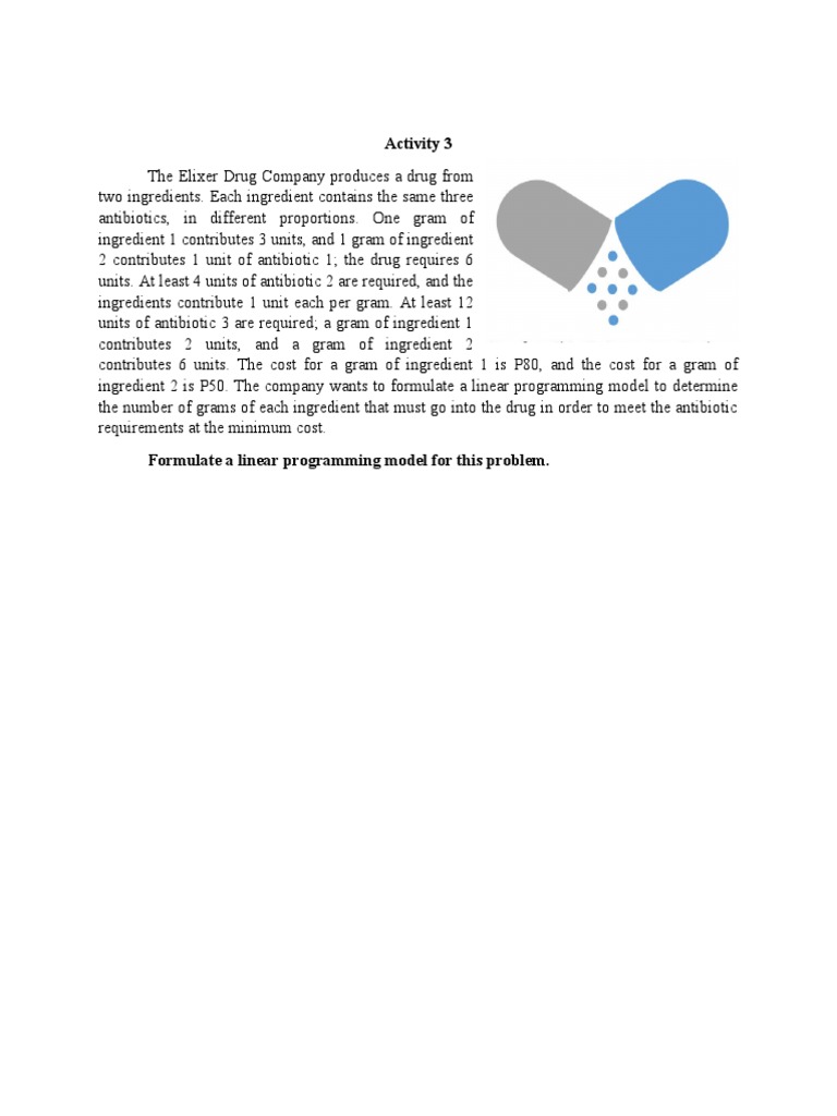 Linear Programming Activity Pdf