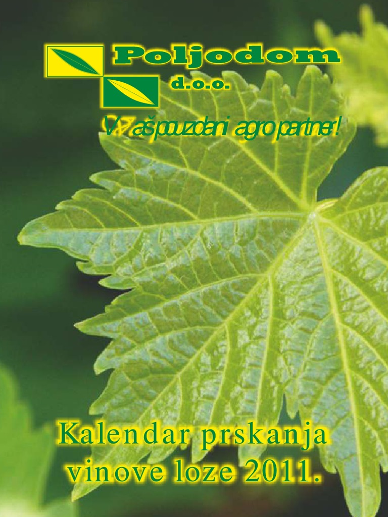 Kalendar Prskanja Vinove Loze | PDF