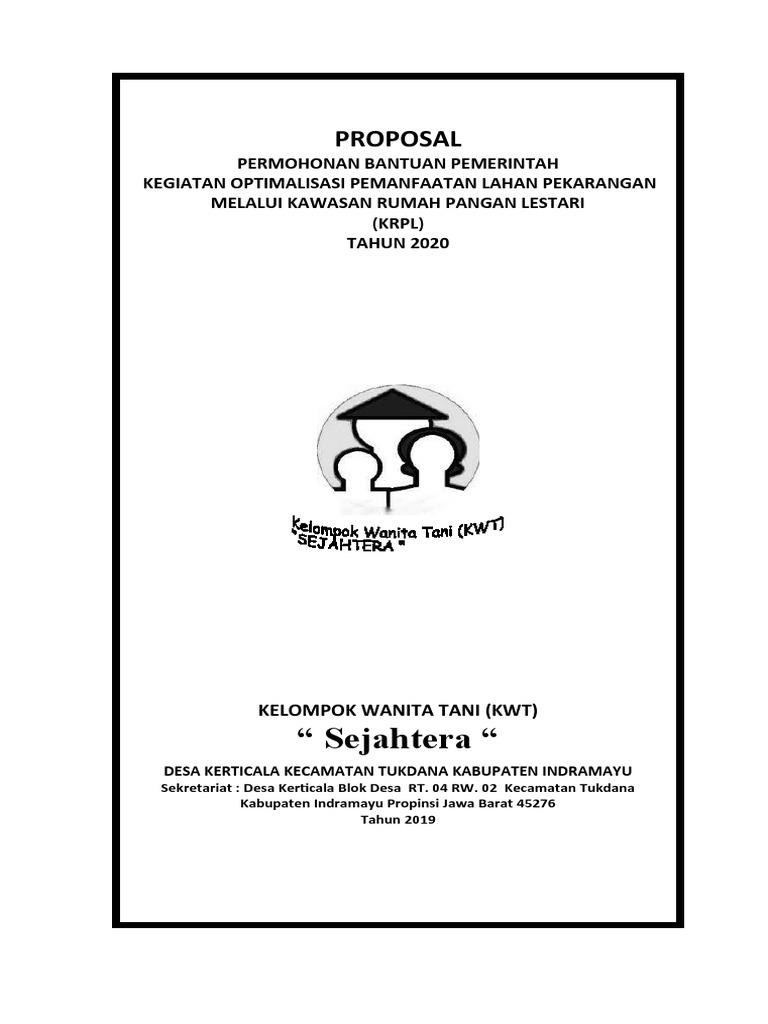 Proposal KRPL 2019 | PDF